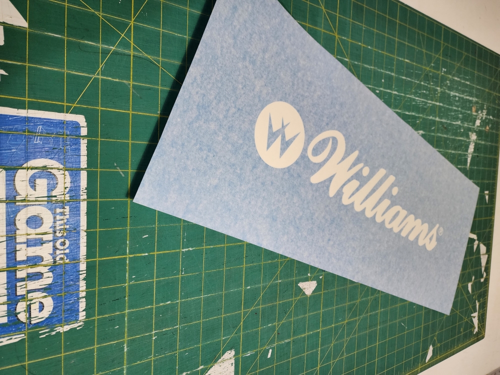 Smash T.V. Williams Speaker Grill Stencil | Rich graphix/ThisOldGame.com
