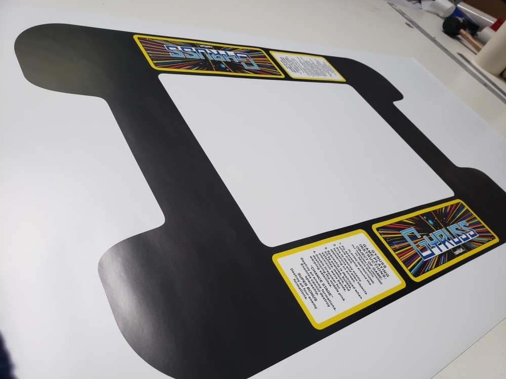 Gyruss Cocktail Underlay | Rich graphix/ThisOldGame.com