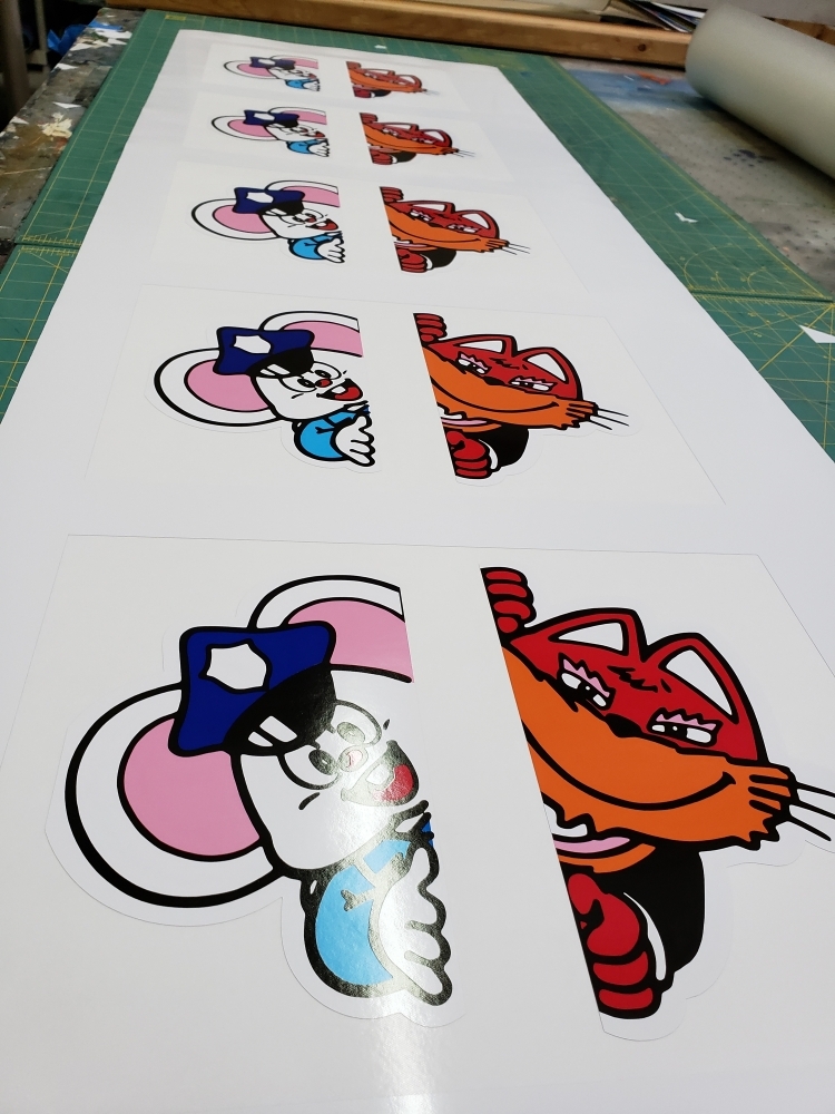 Mappy & Goro Kickplate Decal Set* | Rich graphix/ThisOldGame.com